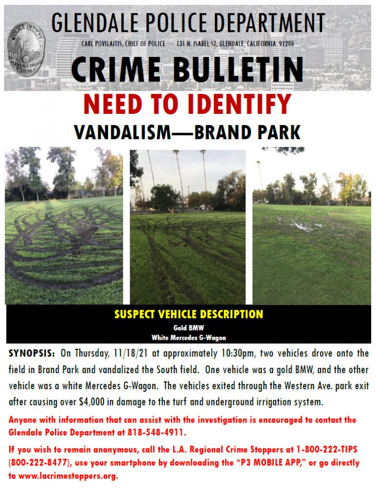 GPD Crime Bulletin - Crescenta Valley Weekly